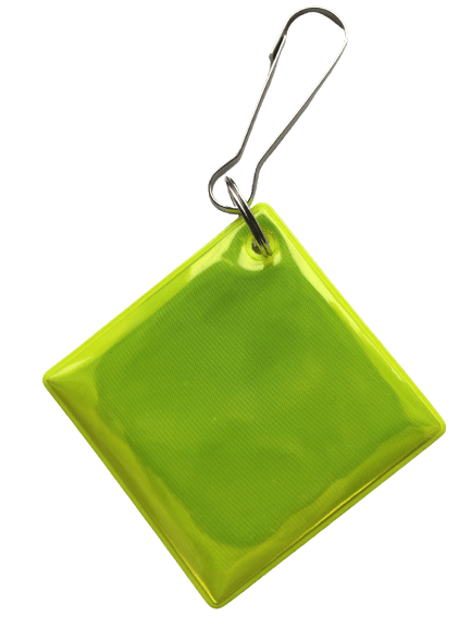 Soft Yellow Square Reflector – C Me Pedestrian Reflectors